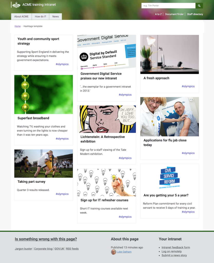 Hashtags template (Available templates) - tasks and guides